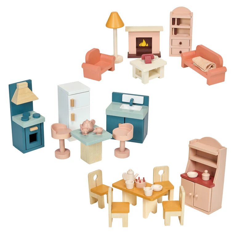 Dollhouse furniture set store