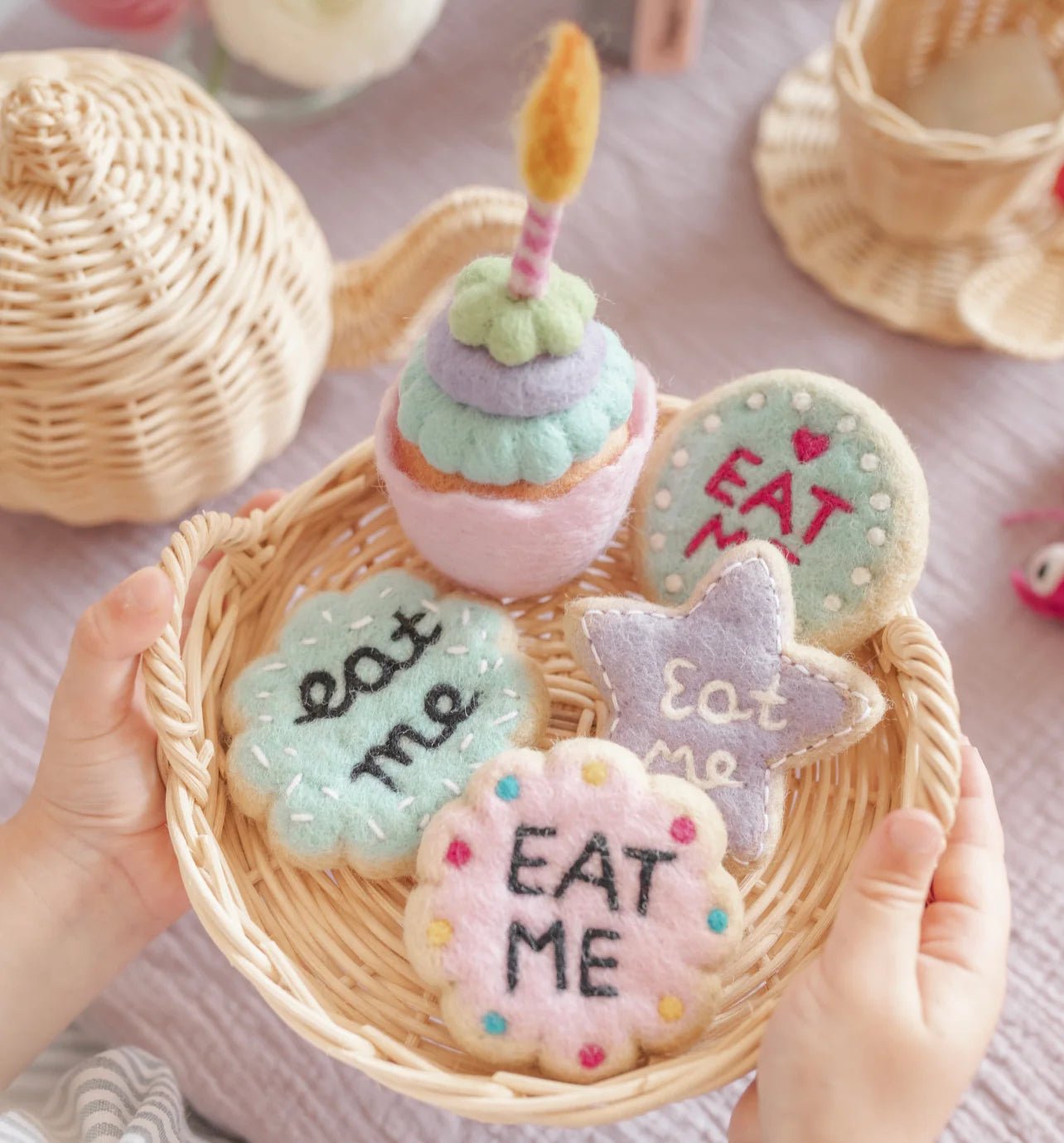 Felt Wonderland Whimsy Tea Party Set (9 Piece) by Juni Moon | The Playful Collective