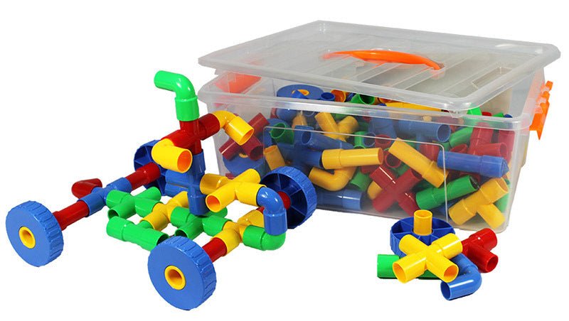 Construction Set - Pipe Tubes (128 Pieces) by Billy Kidz | The Playful ...