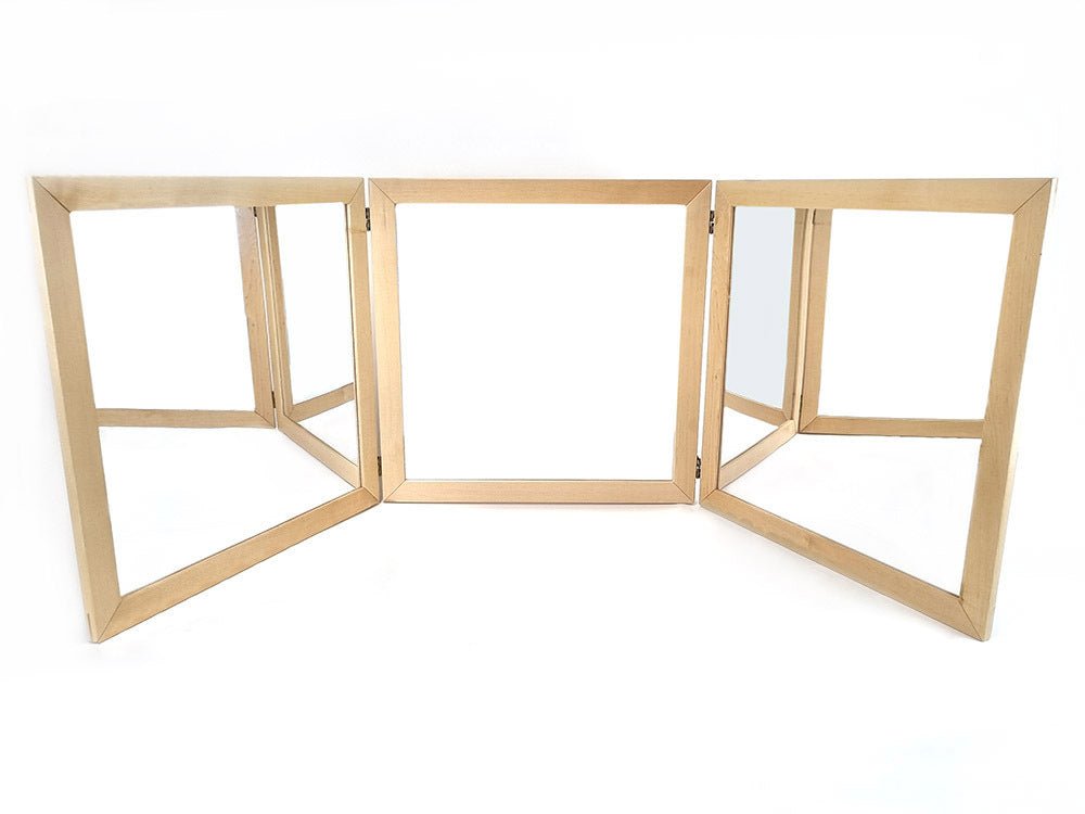 Large Birch Three Way Mirror by Billy Kidz | The Playful Collective