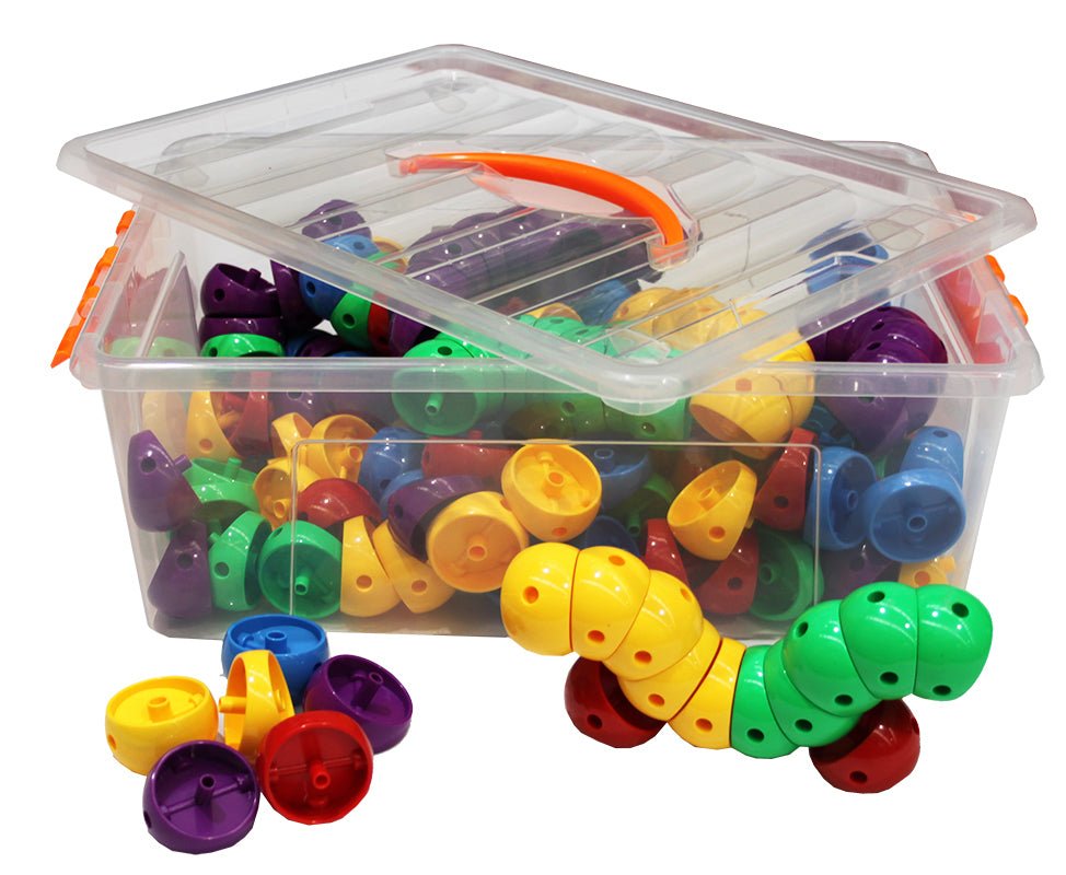 Construction Set - Worm Connectors (160 Pieces) by Billy Kidz | The ...