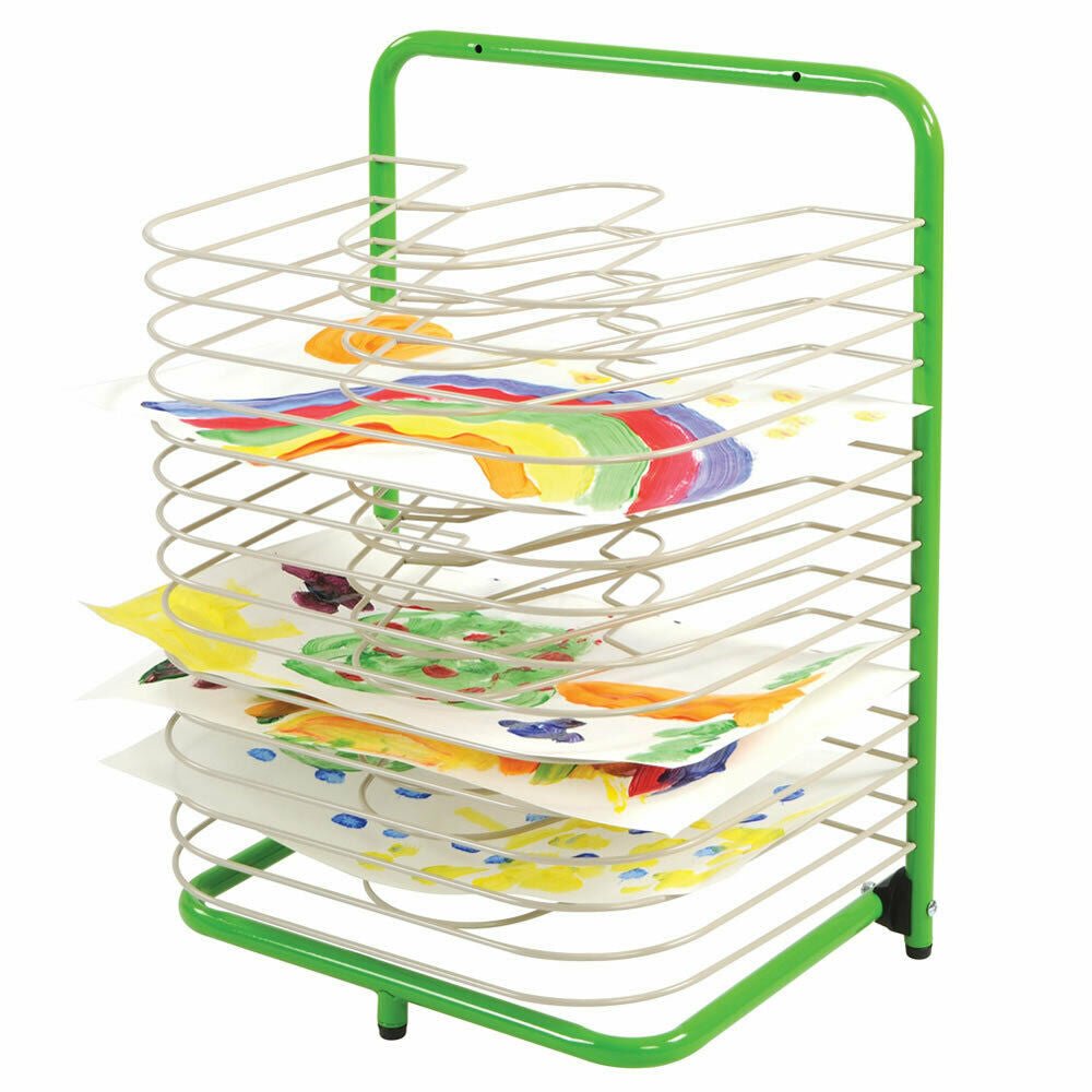 Desk Top / Wall Mounted Art Drying Rack - 15 Shelves by EdX Education ...
