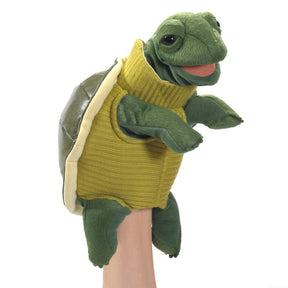 Turtleneck Turtle Puppet by Folkmanis Puppets | The Playful Collective