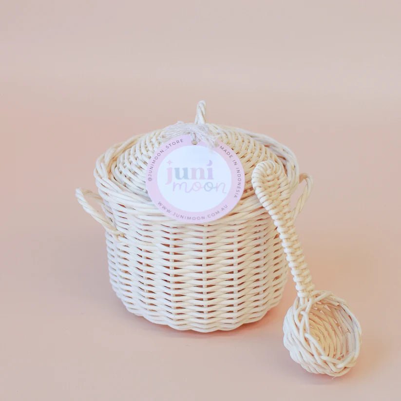 Rattan Pot & Ladle by Juni Moon | The Playful Collective