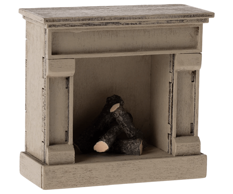 Miniature Fireplace - Off White by Maileg | The Playful Collective