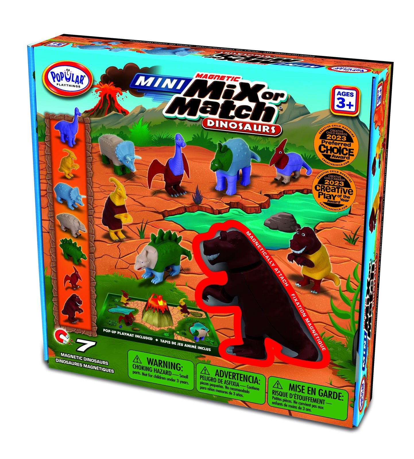 Mini Magnetic Mix or Match Dinosaurs - Deluxe by Popular Playthings ...
