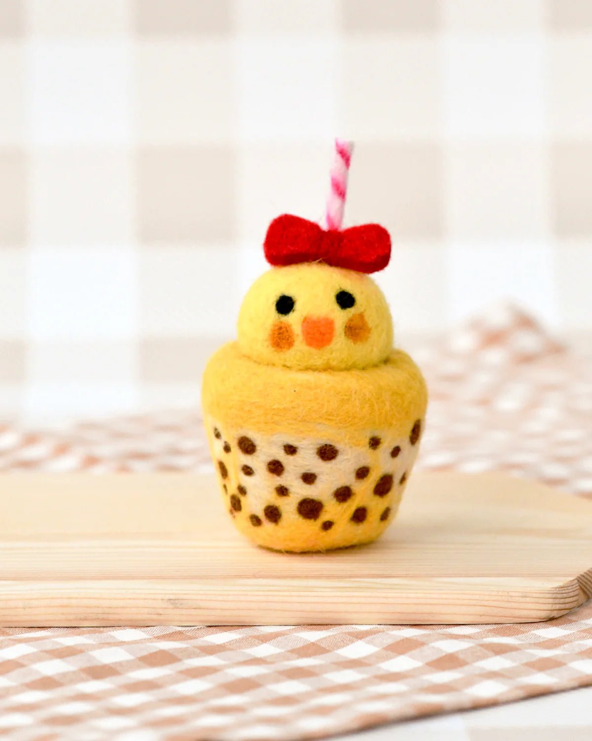 Felt Easter Chick Boba Bubble Tea Drink by Tara Treasures | The Playful ...