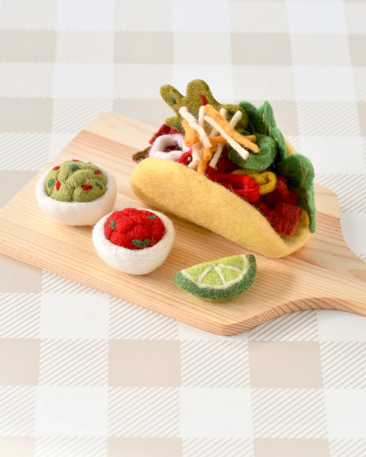 Felt Taco Play Food Set by Tara Treasures | The Playful Collective