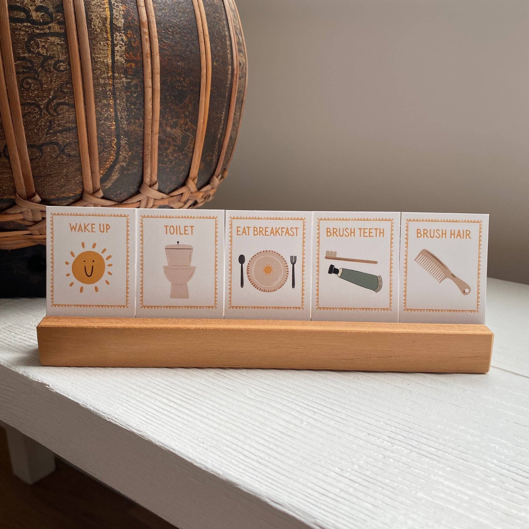 72 Daily Routine Cards & Display Stand by The Creative Sprout | The ...