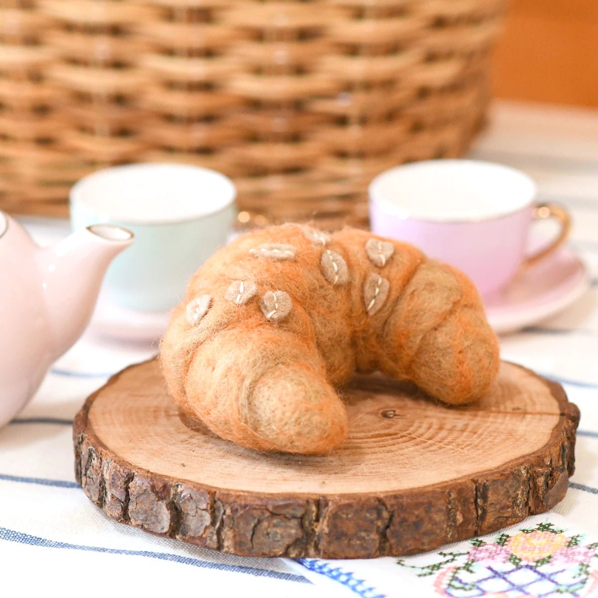 Felt Almond Croissant by Tara Treasures | The Playful Collective