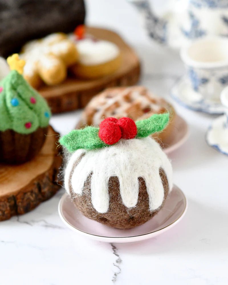 Felt Christmas Pudding (Round) by Tara Treasures | The Playful Collective