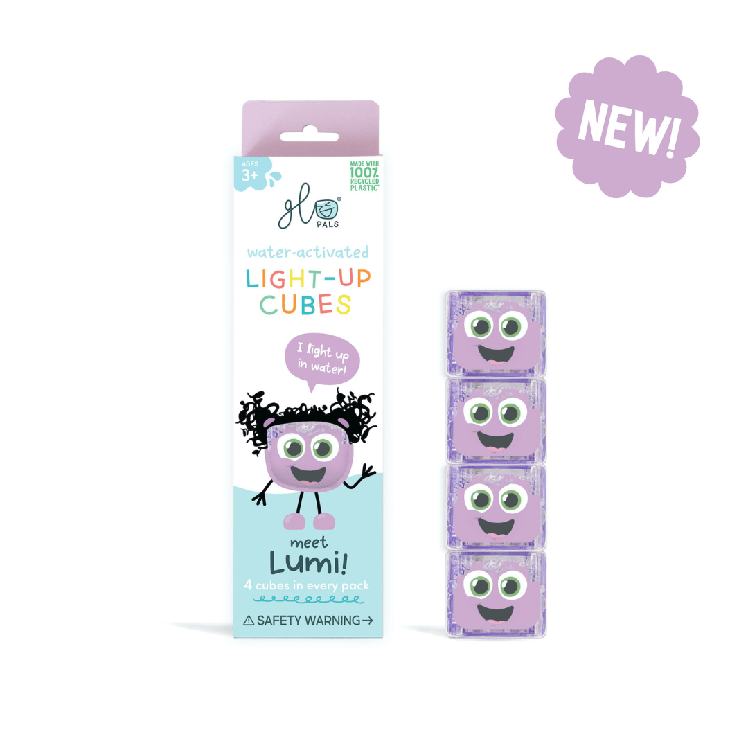 *NEW* Glo Pals Light-Up Water Activated Sensory Cubes - Lumi (Purple ...