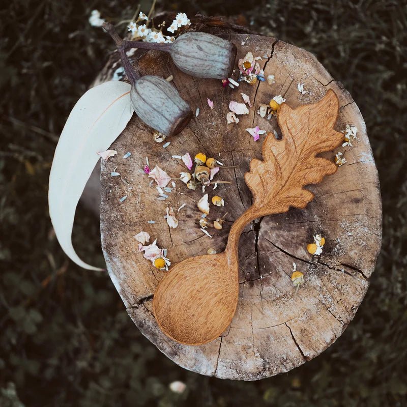 Handcrafted Leaf Spoon by Wild Mountain Child | The Playful Collective