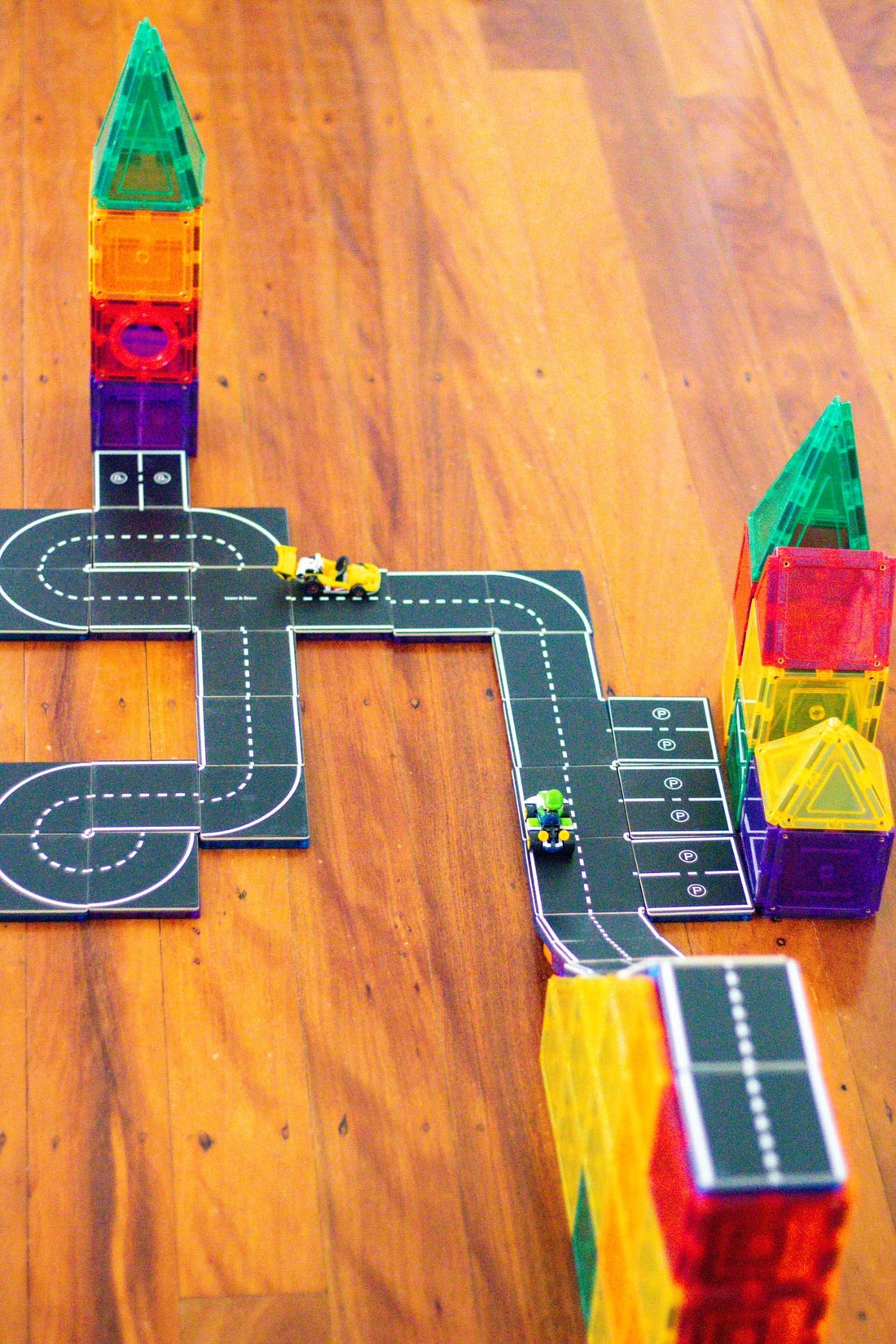 Learn & Grow Magnetic Tile Toppers - Road Pack (40 Piece) by Learn ...