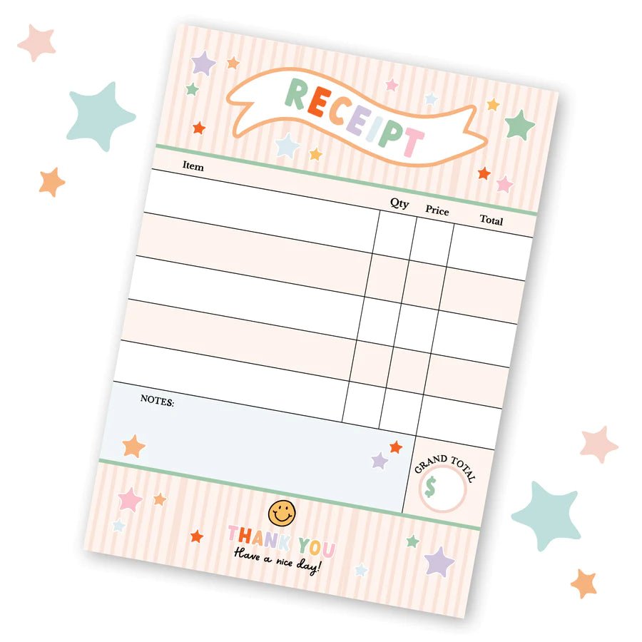 Pretend Play Receipt Notepad by Magic Playbook | The Playful Collective
