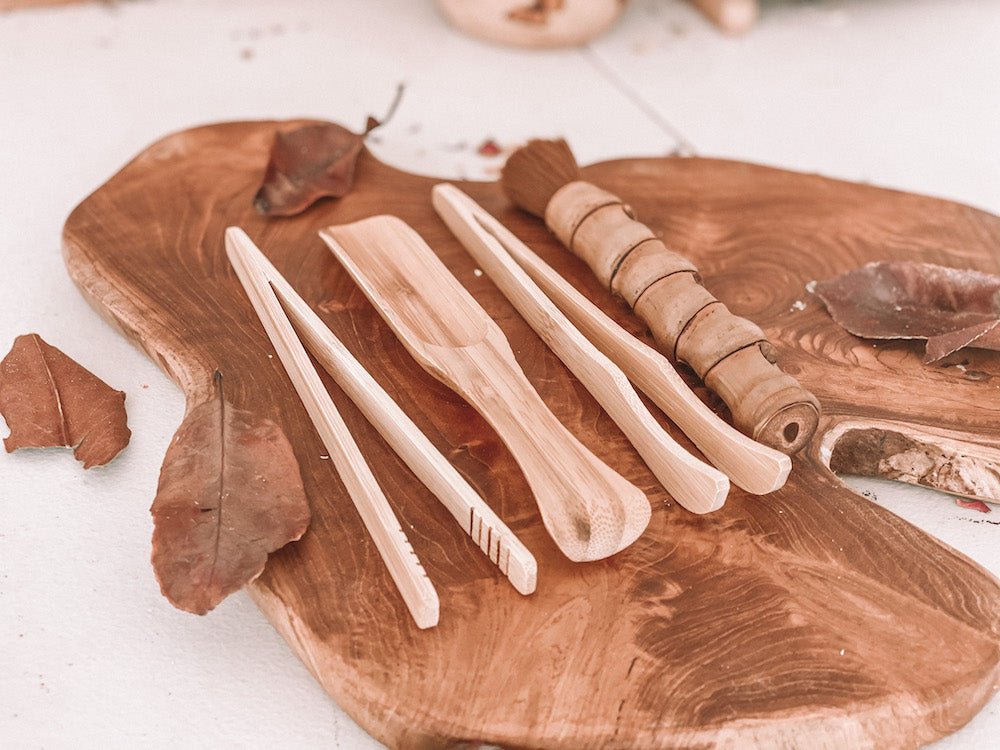 Natural Bamboo Fine Motor Tools Set by Explore Nook | The Playful ...
