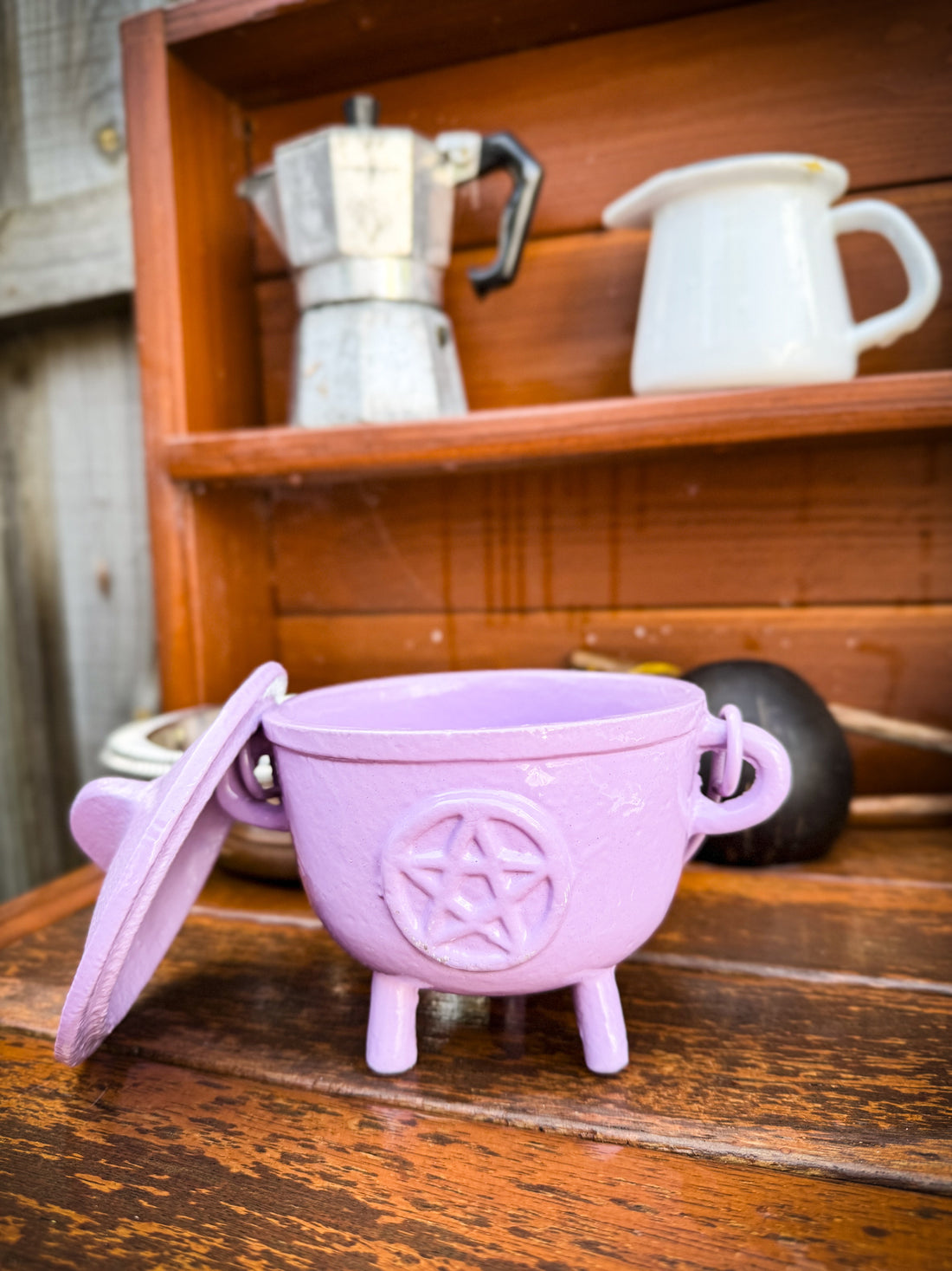 Pentagram Cast Iron Cauldron - Lavender by The Playful Collective | The ...
