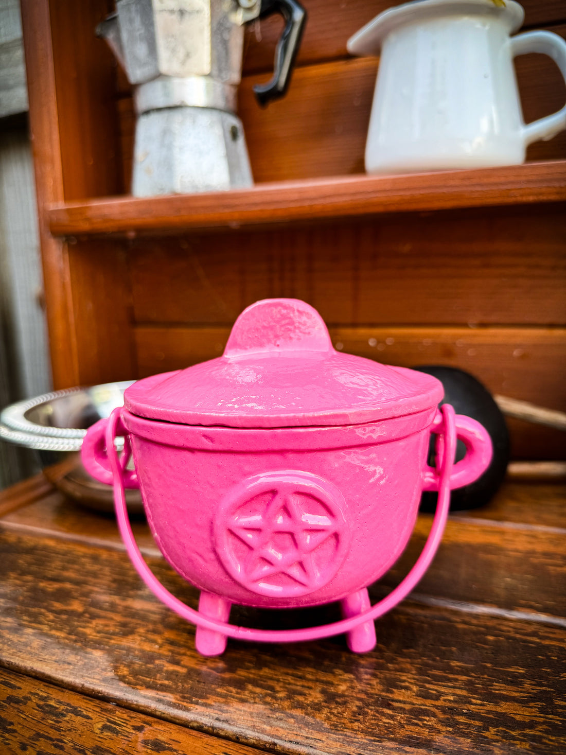Pentagram Cast Iron Cauldron - Pink by The Playful Collective | The ...